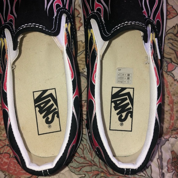 Vans | Shoes | Brand New Slipon Mash Up Flame Skate Shoes Vans | Poshmark